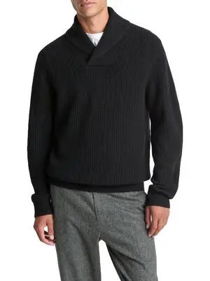 Vince Shaker Stitch Wool & Cashmere Sweater - Black