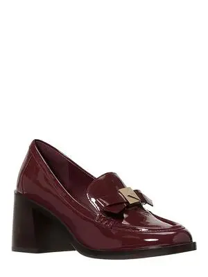 Kate Spade New York Deco Bow Loafer Pumps - Dark Merlot