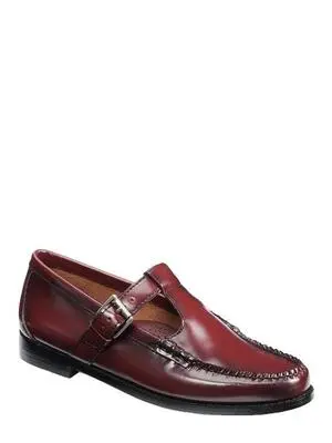 G.H.BASS Weejuns Mary Jane Moc Toe Loafer - Wine