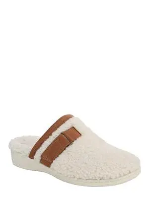 Vionic Faux Shearling Clogs - Cream