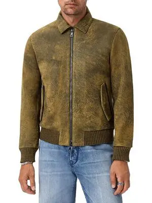John Varvatos Oakley Leather Jacket - Chamois