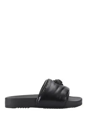 Kurt Geiger Eagle Puff Slide Sandals - Black