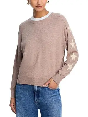 SIX FIFTY Star Sleeve Sweater - Brown
