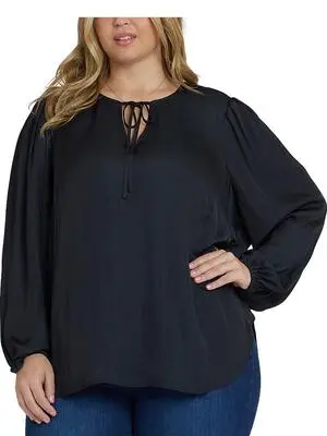 NYDJ Elsie Blouse - Black