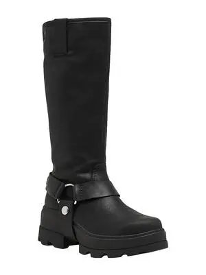 Sorel Leather Tall Boots - Black/black