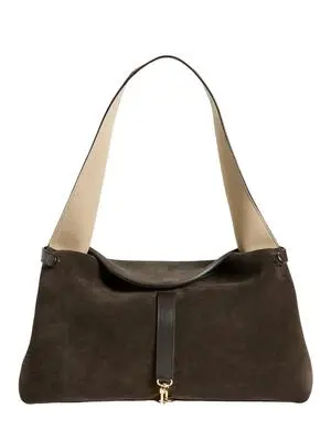 REE PROJECTS Florencia Soft Pebble Grain Leather Shoulder Bag - Ebony