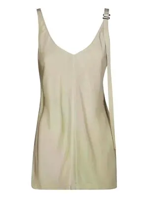 Sportmax Strap-detailed Tank Top - Neutrals