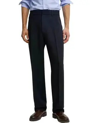 Emporio Armani Straight-leg Tailored Trousers - Blue