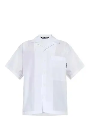 Palm Angels Patch-pocket Short-sleeve Shirt - White
