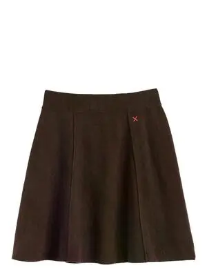 Chinti & Parker Cashmere-blend Skirt - Brown