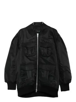Simone Rocha Pocket Zip Bomber Jacket - Black