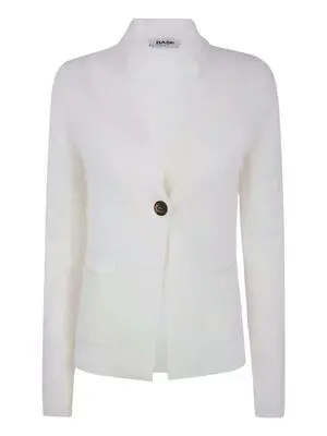 BASE Button Cardigan - White