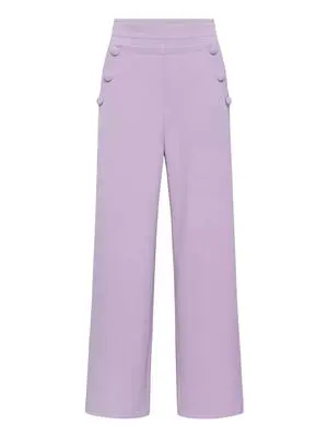 Malìparmi Button-detailed Trousers - Purple