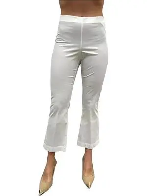 Liviana Conti Seam-detail Flared Trousers - White