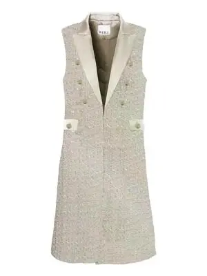 WEILL Tweed Effect Gilet - Neutrals