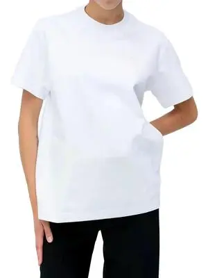 N°21 Logo-embroidered T-shirt - White