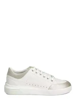 Geox Dayla Perforated Panelled Trainers - White