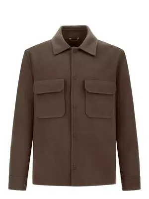 Herno Wool Overshirt - Brown