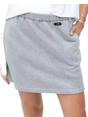 N°21 Mini Skirt With Elasticated Waistband - Grey