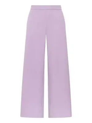 Malìparmi Wide-leg High-waisted Trousers - Purple