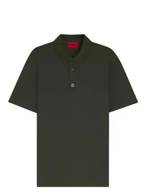 Hugo Logo-plaque Polo Shirt - Green