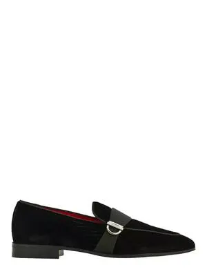 FERRAGAMO Velvet Loafers - Black