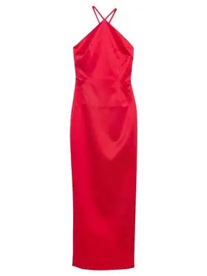 Solace London Fern Maxi Dress - Red