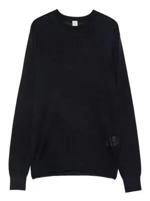 TOTEME Crew-neck Fine Knit Sweater - Blue