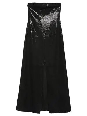 ELEH Sequin Strapless Dress - Black