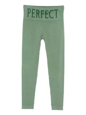 Perfect Moment Logo-waistband Leggings - Green