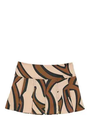EMILIO PUCCI Graphic-Print Pleated Skirt