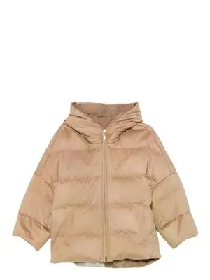 Max Mara Desiderio Hooded Zip-up Jacket - Brown