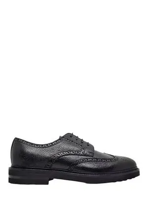 HENDERSON BARACCO Leather Derby Shoes - Black