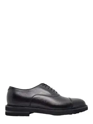 HENDERSON BARACCO Leather Oxford Shoes - Black