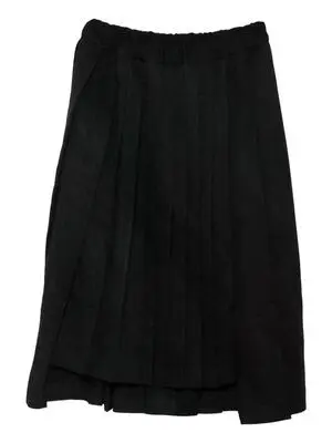 BLACK COMME DES GARÇONS Pleated Skirt - Black