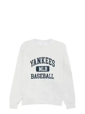 SPORTY & RICH Baseball-print Sweatshirt - Grey