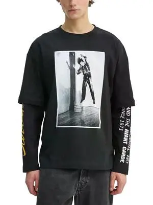 ÉTUDES STUDIO Long-sleeve Graphic T-shirt - Black