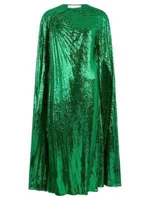 Valentino Garavani Sequin Embellished Midi Dress - Green
