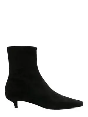 TOTEME Pointed-toe Ankle Boots - Black