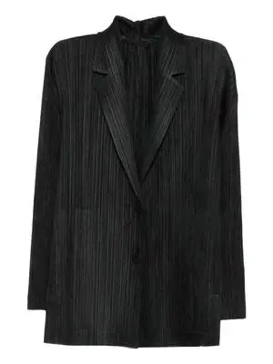 Issey Miyake Pleated Blazer - Black