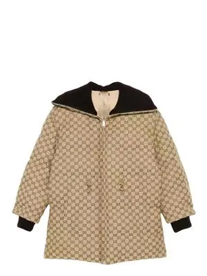 Gucci Gg Canvas Puffer Jacket - Neutrals
