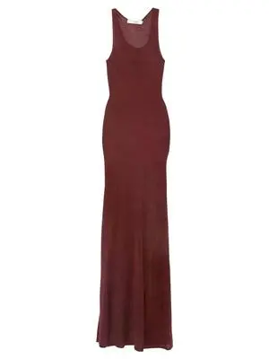 AYA MUSE Scoop-neck Maxi Dress - Brown