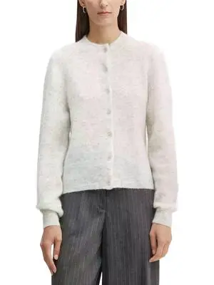 GESTUZ Buttoned Sweater - White