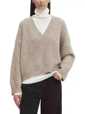 GESTUZ V-neck Sweater - Neutrals