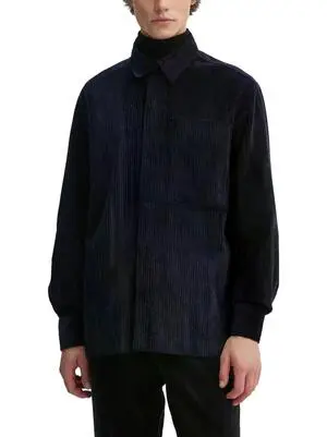 ÉTUDES STUDIO Corduroy Pocket Shirt - Blue