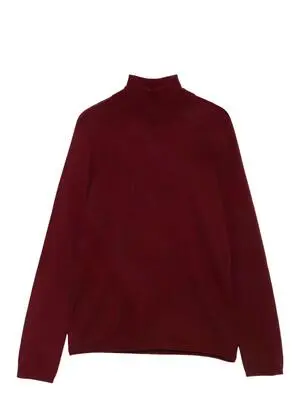 Max Mara Roll-neck Fine Knit Sweater - Red