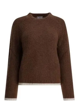 INES DE LA FRESSANGE PARIS Crewneck Sweater - Brown