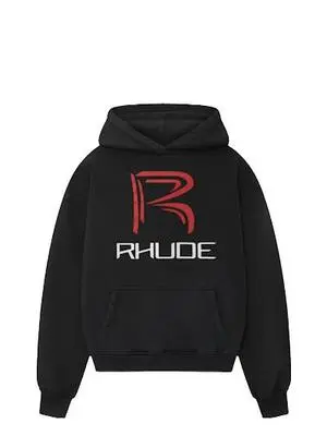 Rhude Circuit Logo Hoodie - Black