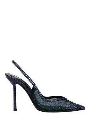 LE SILLA 100mm Nicole Crystal-embellished Slingback Pumps - Blue