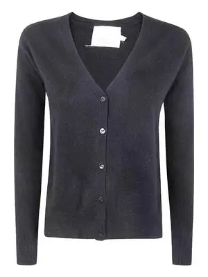 ABSOLUT CASHMERE Button V-neck Cardigan - Black
